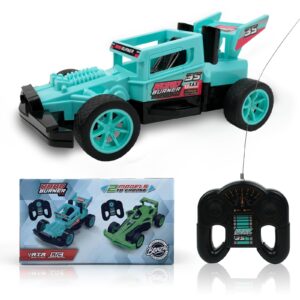 exbonzai rc cars remote control car 2.4g rc drift car 1/18 rc buggy all terrain rtr 4wd birthday gift ideas for 3-12 year old boys and adults (blue)