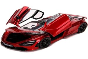 hyperspec 1:24 mclaren 720s die-cast car red, toys for kids and adults