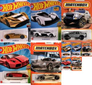 hot wheels matchbox lamborghini and mclaren 5 car bundle set version 2