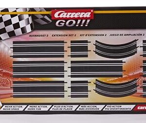 Carrera Go!!! Extension Set #2 - 11Piece Track Expansion Accessory Pack - for Use with 1: 43 Scale Go!!! & Digital143 Slot Car Racetrack Systems