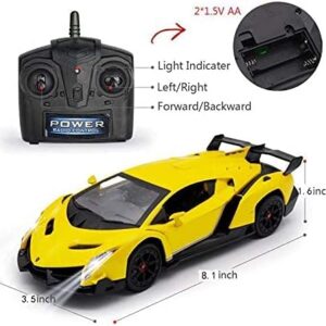 Officially Licensed Remote Control Cars Lambo Sport Racing Hobby Toy Car RC Car Model Vehicle Gift for Toddlers Boys and Girls 866-2425YW