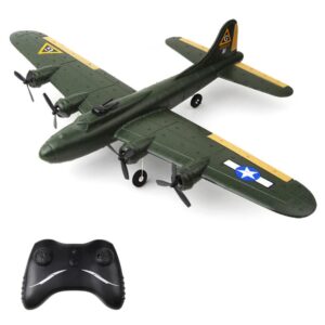 goolrc b-17 rc plane, 2 channel rc airplane, 2.4ghz remote control airplane, ready to fly epp foam glider, fixed wing rc aircraft flight toys for boys,kids and adults