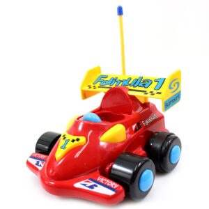 PowerTRC RC Remote Control Formula Racing Car with Racing Driver Action Figure for Boys & Girls (Red)