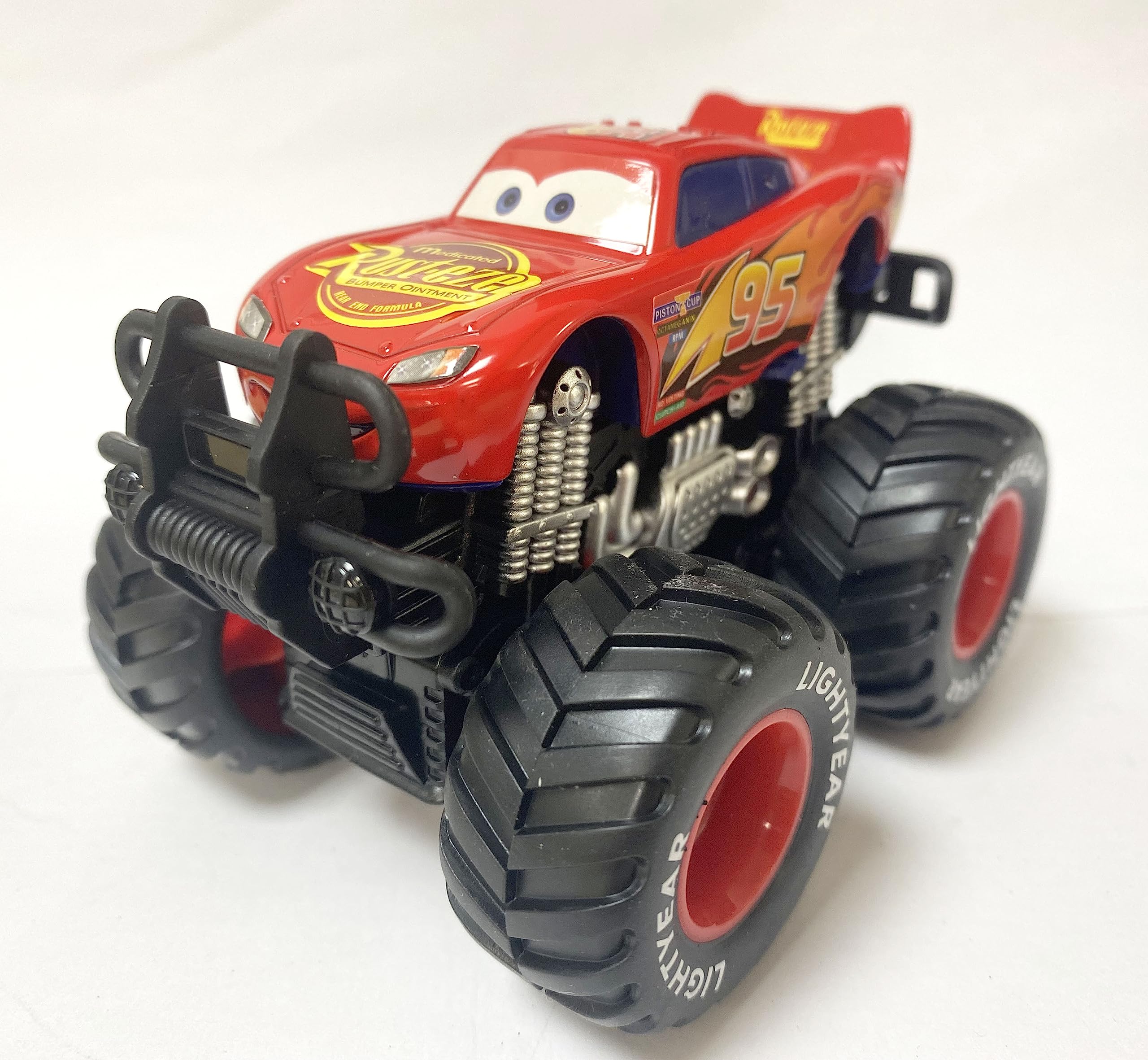 12 Styles Movie Cars 3 Black Storm Jackson McQueen Curz Mater Giant Wheels Cars 1：55 Diecast Vehicles Toys Set Children Car Toy (Lightning McQueen)