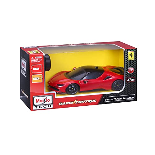 Maisto Tech R/C 1:24 Scale 2.4 GHz Ferrari SF90 Stradale, Red