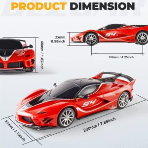 100 CLASSIC Officially Licensed RC Car Ferrari LaFerrari FXX K EVO Remote Control RC Car Series 1:24 Scale Full Function Electric Sport Racing Hobby Toy Car 79300RD