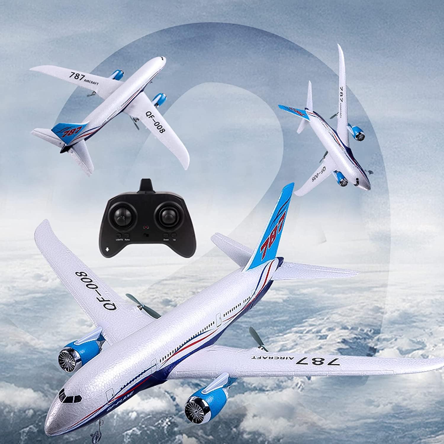 LBKR Tech RC Plane Remote Control Airplane Ready to Fly 3 Channels RC Airplane B787 Remote Control Plane for Kids Boys Adults Beginners Children