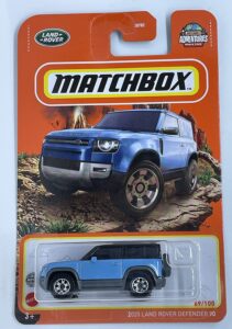 matchbox - 2020 land rover defender 90 - blue - 69/100