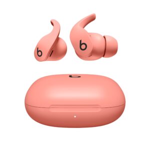 beats fit pro true wireless noise cancelling earbuds - coral pink (renewed)