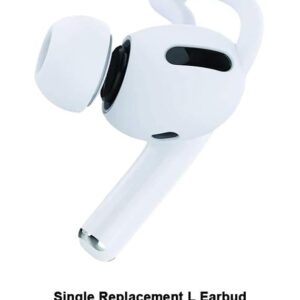 Single Replacement L Earbud for AirPods Pro 1st Generation with Detachable Ear Hooks Left Ear Side