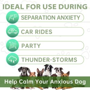 Hemp Calming Chews for Dogs with Anxiety and Stress - Dog Anxiety Relief, Separation, Storms, Barking - Melatonin, Hemp Oil, Valerian Root, L-Tryptophan, Chamomile -180 Dog Calming Treats - Duck