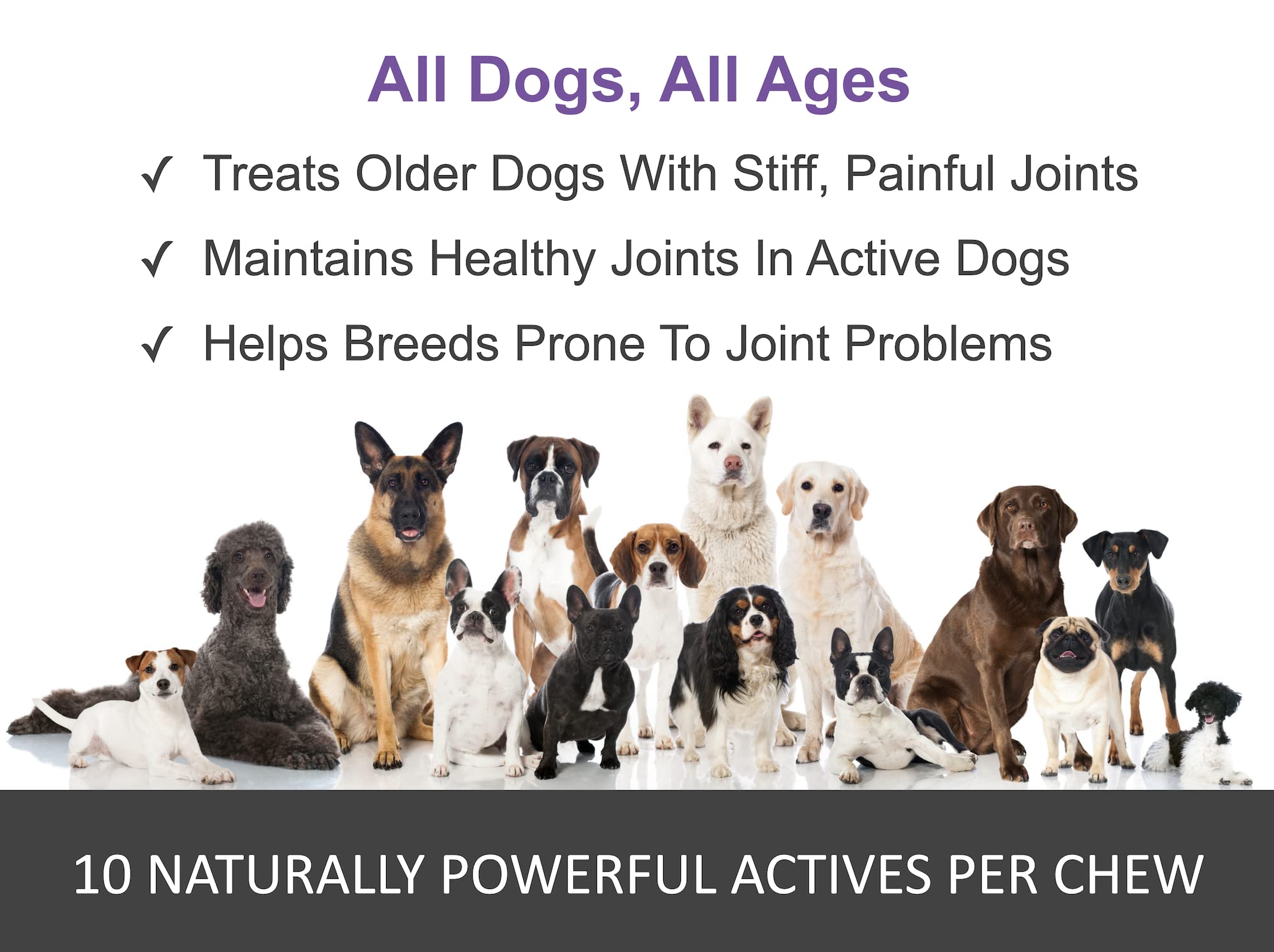 Advanced Joint Repair + Hemp Hip & Joint Health Supplement for Dogs - Relieves Arthritis, Pain & Inflammation, Improve Mobility, Extra Strength Soft Chew Treats with Glucosamine, Chondroitin & MSM