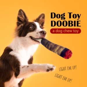 Dog Toy Doobie | Funny Dog Toy | Cool Dog Toys | Gifts for Dogs | Funny Squeaky Dog Toys | Novelty Dog Toys | Dog Birthday Gift (2 Pack)