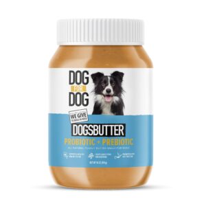 dog for dog peanut butter with prebiotic & probiotics for dog | dog friendly peanut butter treats improves immune system & gut health | dog probiotic calming treats for itchy skin - made in the usa