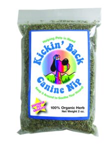 colorado kitty pot kickin' back canine nip organic catnip, 5.5x8" gusseted bag with hang hole, 2.0 oz