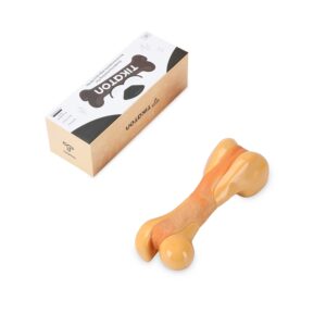 Tikaton Dog Chew Toys for Aggressive Chewers, Chicken Flavor Durable Dog Teething Chew Toys Bones for Large/Medium/Small Puppies