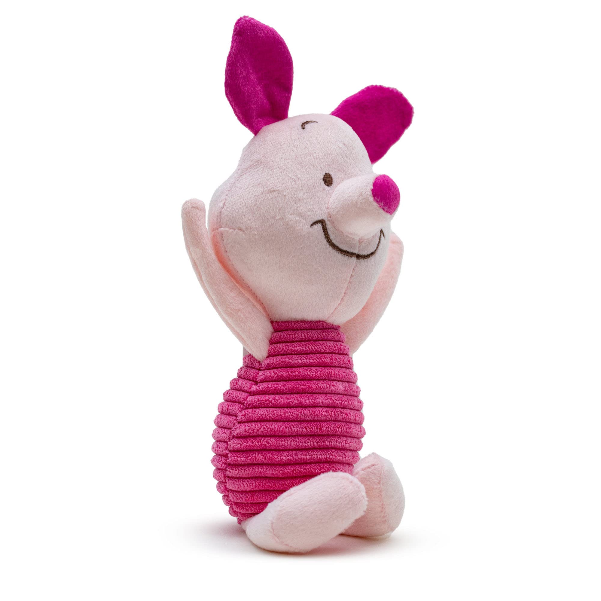 Buckle-Down Disney Dog Toy, Winnie The Pooh Piglet Arms Up Sitting Pose Pet Toy, Plush