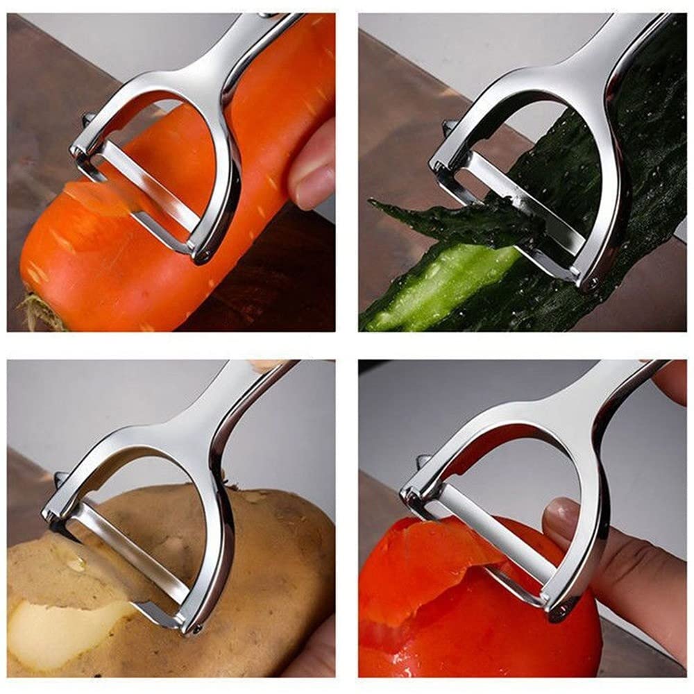 Vegetable Peeler,Fruit,Apple, Potato Peeler Stainless Steel Sharp photato Cutter Y-Shaped kitchen Gadget Peeling Portable Home Kitchen Tools-5 Years of Warranty