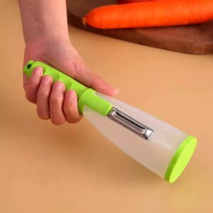 fruit vegetable peeler 3 in 1 with storage box peeling knife multifunctional stainless steel household peeler for fruit and vegetable