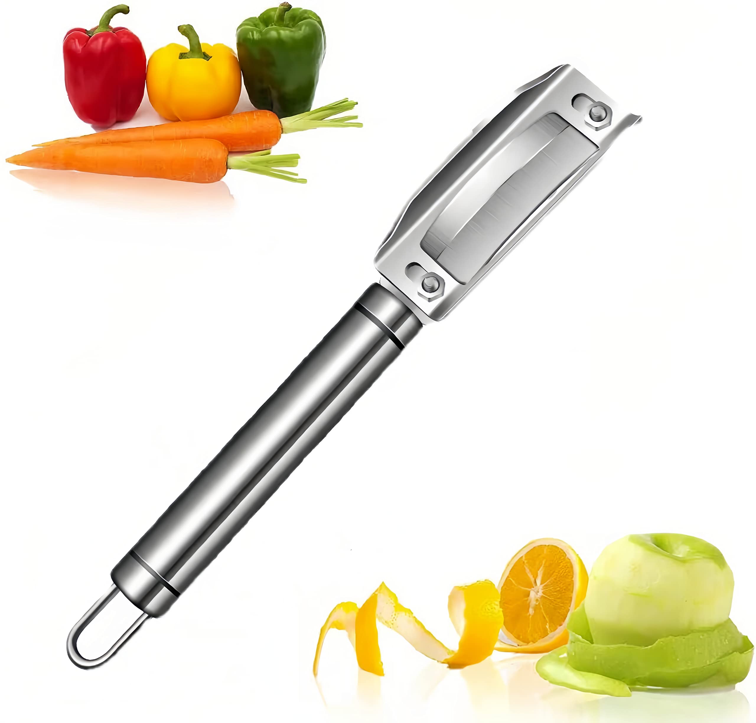 Heavy Duty Vegetable Peeler with Ultra Sharp Thick n Strong Blade for Butternut Squash Sugar cane Asparagus,Easy to peeling hard skin of fruits and vegetable