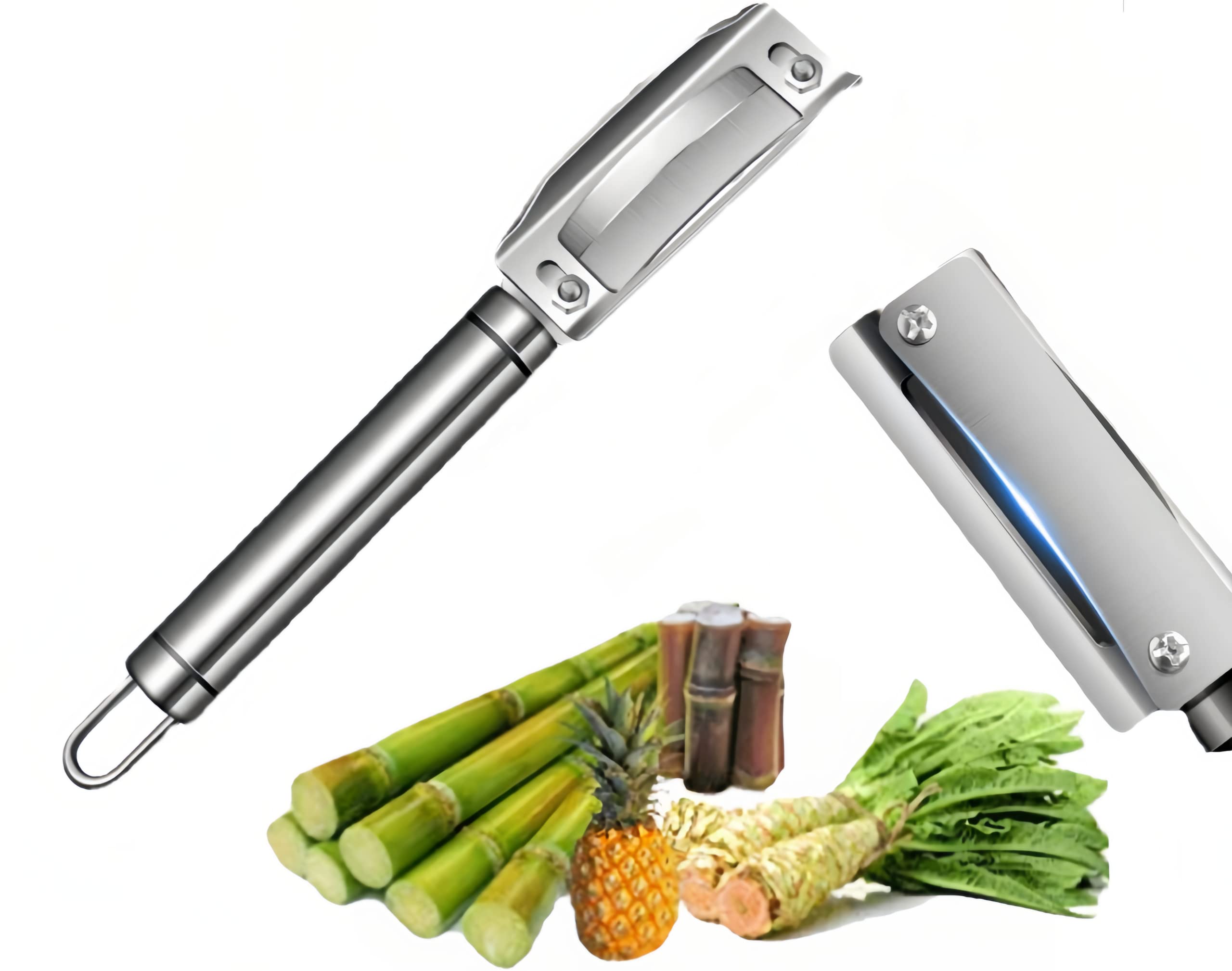 Heavy Duty Vegetable Peeler with Ultra Sharp Thick n Strong Blade for Butternut Squash Sugar cane Asparagus,Easy to peeling hard skin of fruits and vegetable