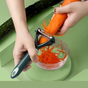 Tododli vegetable peelers for kitchen (3 set)，sharp stainless steel peelers,multi fruit peeler machine, suitable for peeling and pitting potatoes, cucumbers, carrots, apples, peach