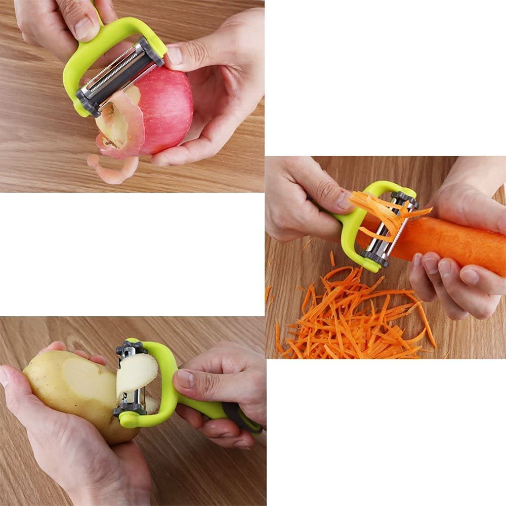 potato peeler,vegetable peeler,peelers for kitchen,potato peelers,3 in 1 and PP plastic Stainless Steel Peelers, with Ergonomic Non-Slip Handle & Sharp Blade, Good Durable (3PCS)