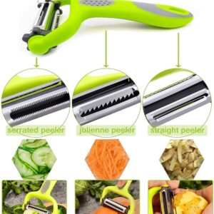 potato peeler,vegetable peeler,peelers for kitchen,potato peelers,3 in 1 and PP plastic Stainless Steel Peelers, with Ergonomic Non-Slip Handle & Sharp Blade, Good Durable (3PCS)