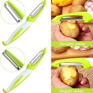 potato peeler,vegetable peeler,peelers for kitchen,potato peelers,3 in 1 and PP plastic Stainless Steel Peelers, with Ergonomic Non-Slip Handle & Sharp Blade, Good Durable (3PCS)