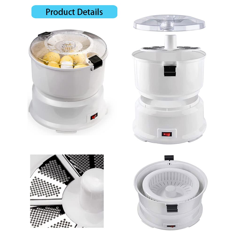 YESJrl Potato Peeler, Automatic Peeler Machine/Multifunction Electric Fruit Veg Vegetable Peeler Slicer (1KG Capacity < 180s)