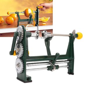 Peeler, Stainless Steel Potato Peeler, Multifunction Rustproof Quick Peeling Peeler Slicer Corer with a Clamp for Lemon Pear Orange Peach Potatoes Veggies