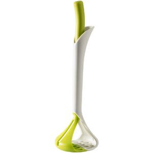 hutzler peel 'n mash potato masher, one size, green