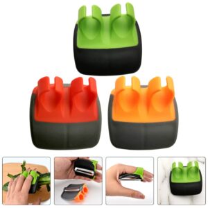 CALLARON 3pcs Finger Melon Grater Fruit Peeler Tool Home Peelers Hand Tools Cucumber Peeler Fruit Paring Device Veggie Slicer Fruit Peeling Tools Pear Peeler Peeled Garlic Pp