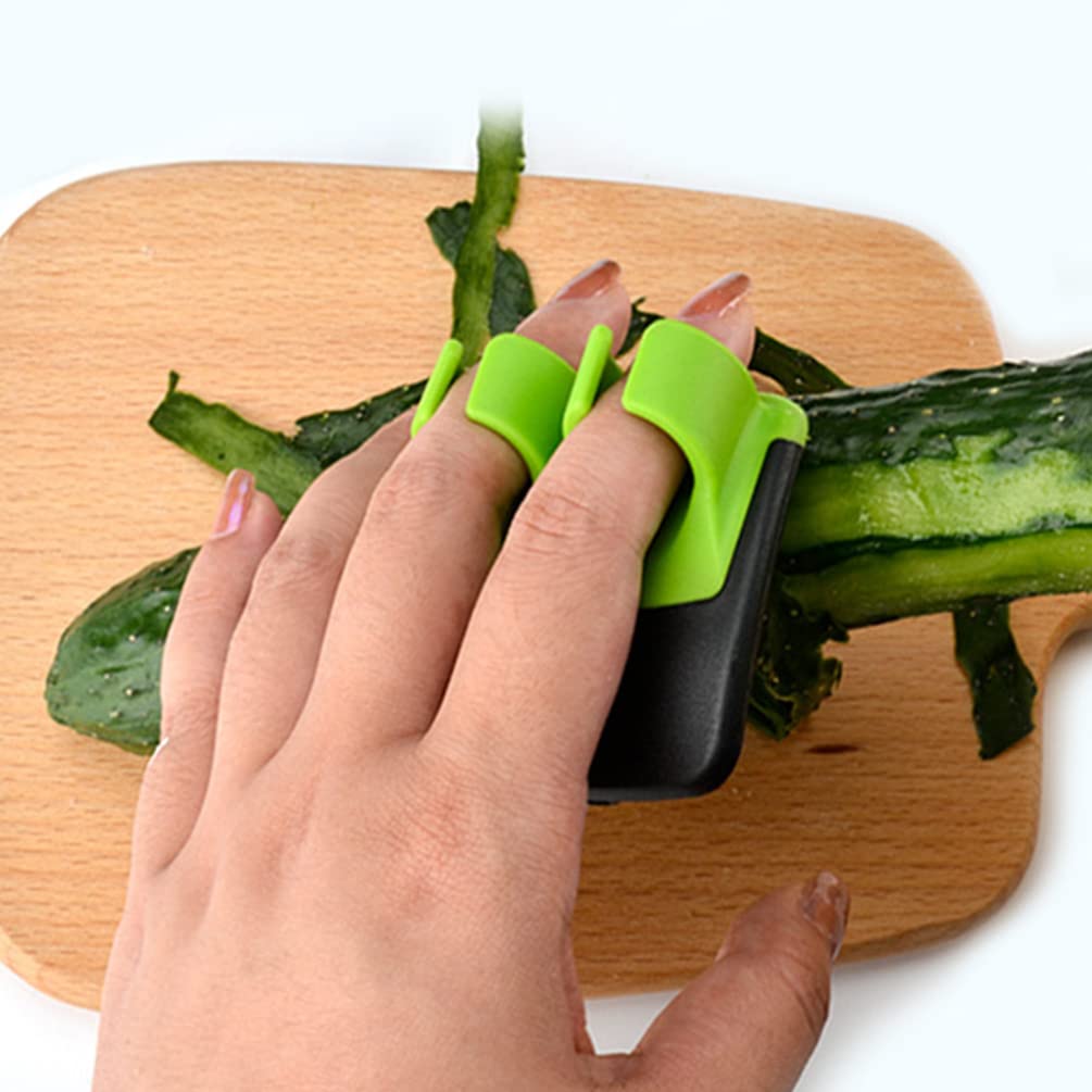 CALLARON 3pcs Finger Melon Grater Fruit Peeler Tool Home Peelers Hand Tools Cucumber Peeler Fruit Paring Device Veggie Slicer Fruit Peeling Tools Pear Peeler Peeled Garlic Pp