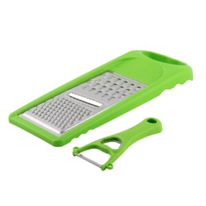 qtqgoitem plastic frame household grater potato carrot peeler peeling tool set green (model: fa0 35e d24 1fd 237)