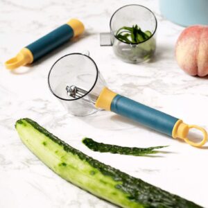 Vegetable Peeler with Peel Storage Container, Potato Peeler Planing Grater for Home