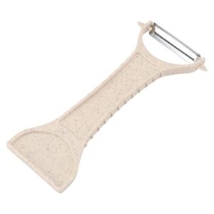 fruit peeler, ergonomic potato peeling tool sharp head for kitchen (beige)