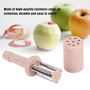 Vegetable Peeler,Kitchen Food Peelers,Household Peeler Bottle Shape Durable Fruit Potato Carrot Peeler Kitchen Tool Supplies Sharp Blades Easy Peeling(pink)