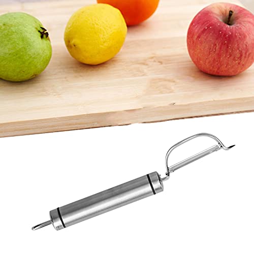 Vegetable Peeler, Kitchen Peeler, Stainless Steel Fruit and Vegetable Peeler with Comfortable Safety Handle for Peeling Potatos Apples Kitchen Gadget