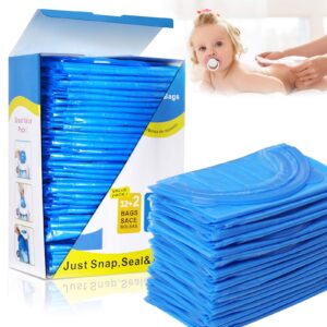 hauinuey diaper pail refill bags, 34 count, holds 1088 diapers, fully compatible with arm & hammer diaper pail disposal system