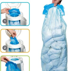 Hauinuey Diaper Pail Refill Bags, 34 Count, Holds 1088 Diapers, Fully Compatible with Arm & Hammer Diaper Pail Disposal System