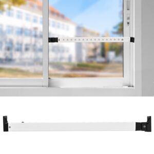 prosecurloc window security bar, sliding patio anti lift safety child proof and adjustable 16-28″ door stopper security jammer constructed of high-grade iron door security bars