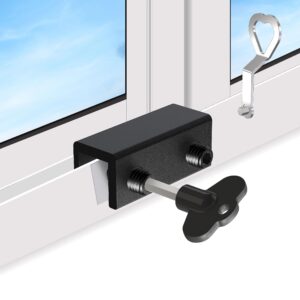 4 pack window locks door security bar for vertical & horizontal sliding door locks - window stoppers child safety locks heavy duty aluminum alloy inside window track for home improvement, protection