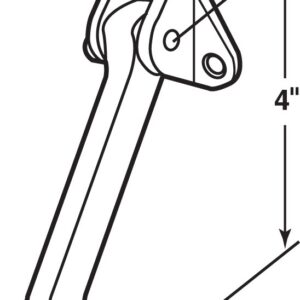 Prime-Line J 4533 3 Hole Bronze Diecast Spring-Loaded Door Holder (Single Pack)