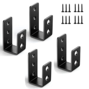 Liphontcta 2x4 Doade Brackets, Heavy Duty Open Bar Security Holder Garden Sculpture Outdoor Decoration