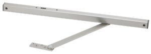 glynn-johnson 904s us32d extra-heavy duty overhead stop, size 4, satin stainless steel finish