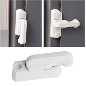 appuivbt Window Sash Jammer,Plastic Window Lock,Window Buckle for Window Door Locking,Opening and Closing Handle Lock