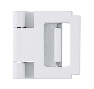 the door guardian - door lock for out-swinging doors, home security latch device, childproof, easy to install (white)