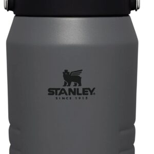 Stanley IceFlow Stainless Steel Tumbler - Vacuum Insulated Water Bottle for Home, Office or Car Reusable Cup with Straw Leak Resistant Flip Cold for 12 Hours or Iced for 2 Days, Charcoal, 64oz