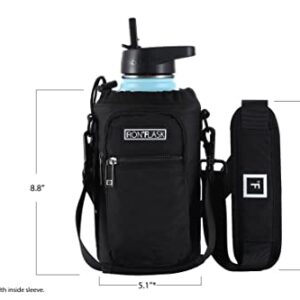 IRON °FLASK Carrier Bag Case - Fits Insulated Stainless Steel Sports Water Bottle, Adjustable Shoulder Strap, Holder Bag Case Pouch Cover